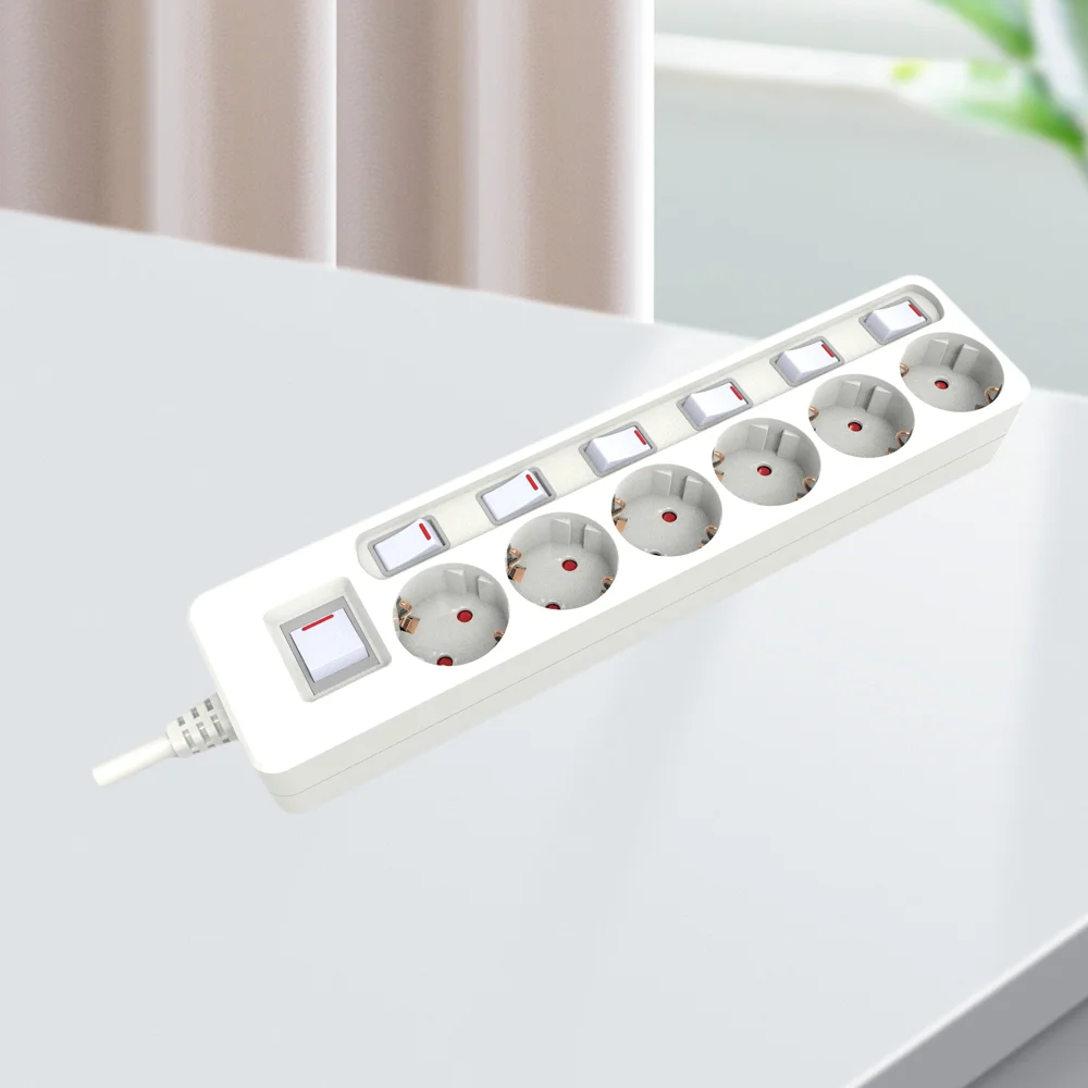 Oswell French Type 8 Outlets Copper Material Power Strip - Buy French ...