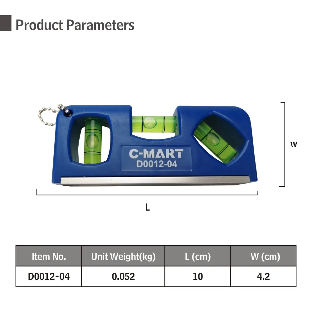 4 Inches High Accuracy Magnetic Spirit Level Magnet Spirit Level Bubble ...