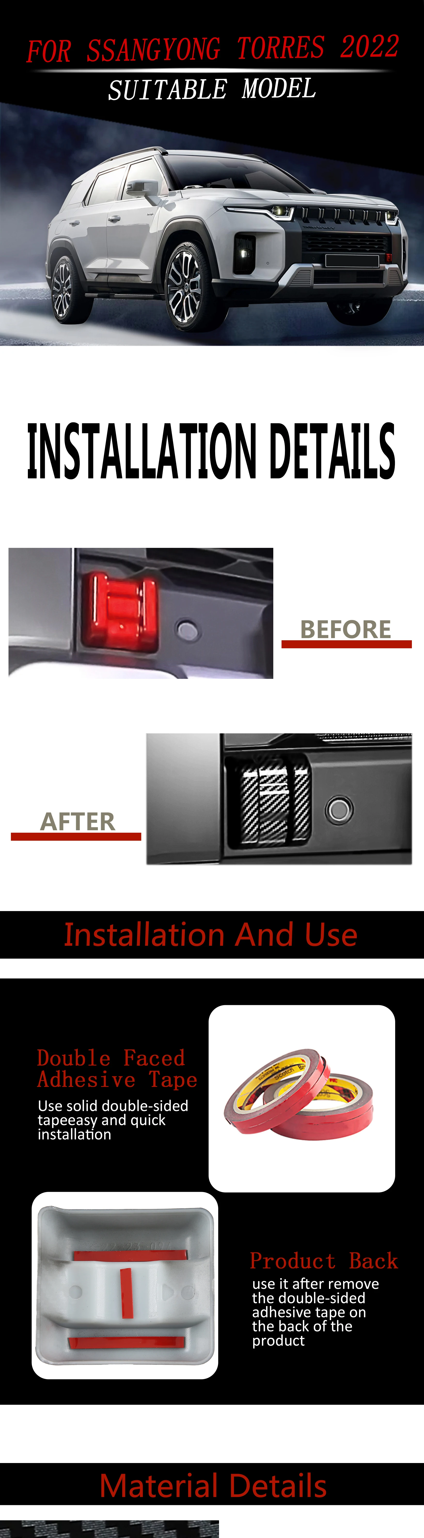 Abs Car Exterior Decoration Trims Front Grilles Small Frame Cover ...