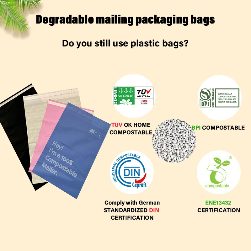 Custom Sustainable Compostable Biodegradable Postal Packaging