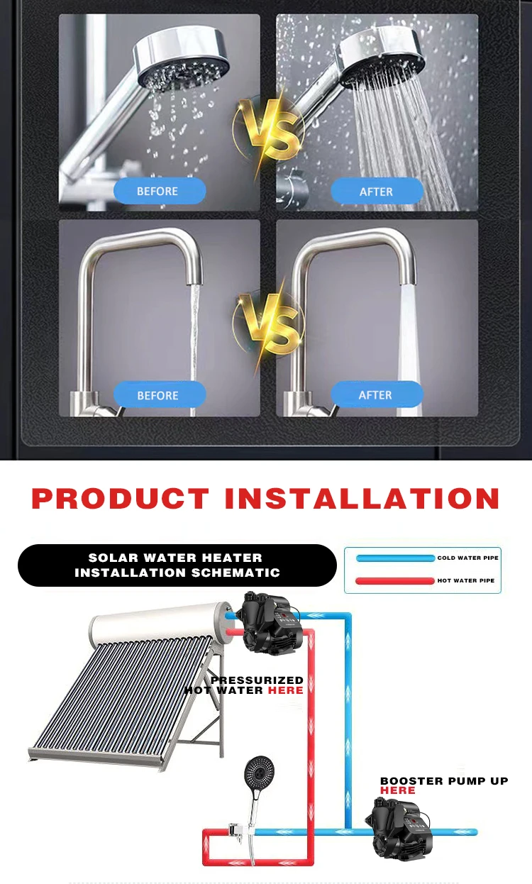 DONGMU DM-D2 Booster Pump - Efficient Water Pressurization