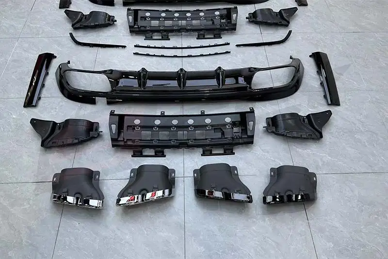 Car Diffuser for Benz S Class W223 Upgrade S63 S65 Rear Diffuser ...