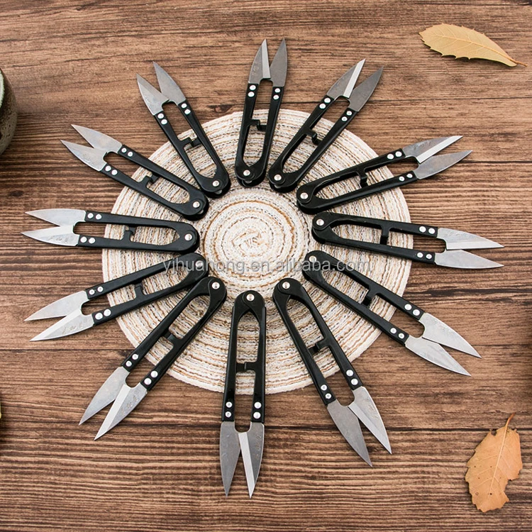 U-shaped Yarn Cutting Scissors Yarn Scissors Multicolor Handle Thread ...