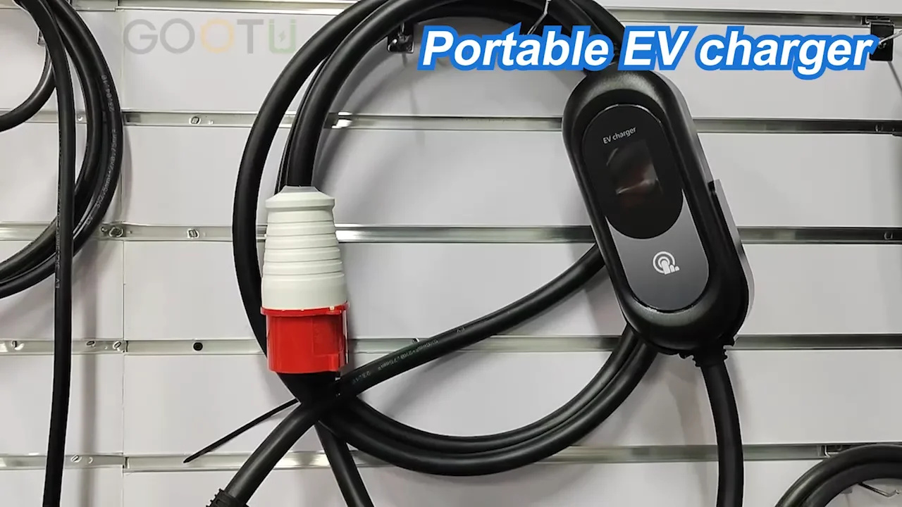 Home Smart Portable Ev Charger Type 2 Ip67 32a 7kw Home Ev Electric Car ...