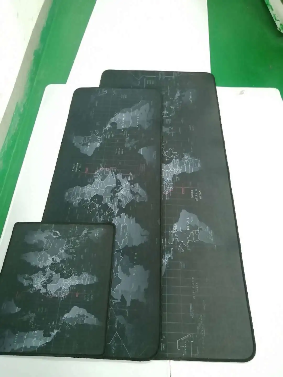 Game World Map Mouse Pad Natural Rubber Waterproof Large Table Mat ...