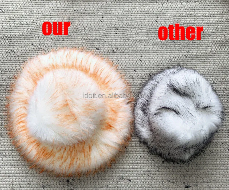 IDOIT Winter Latest Fashion Designer Fluffy Faux Fur Bucket Hats Y2K ...