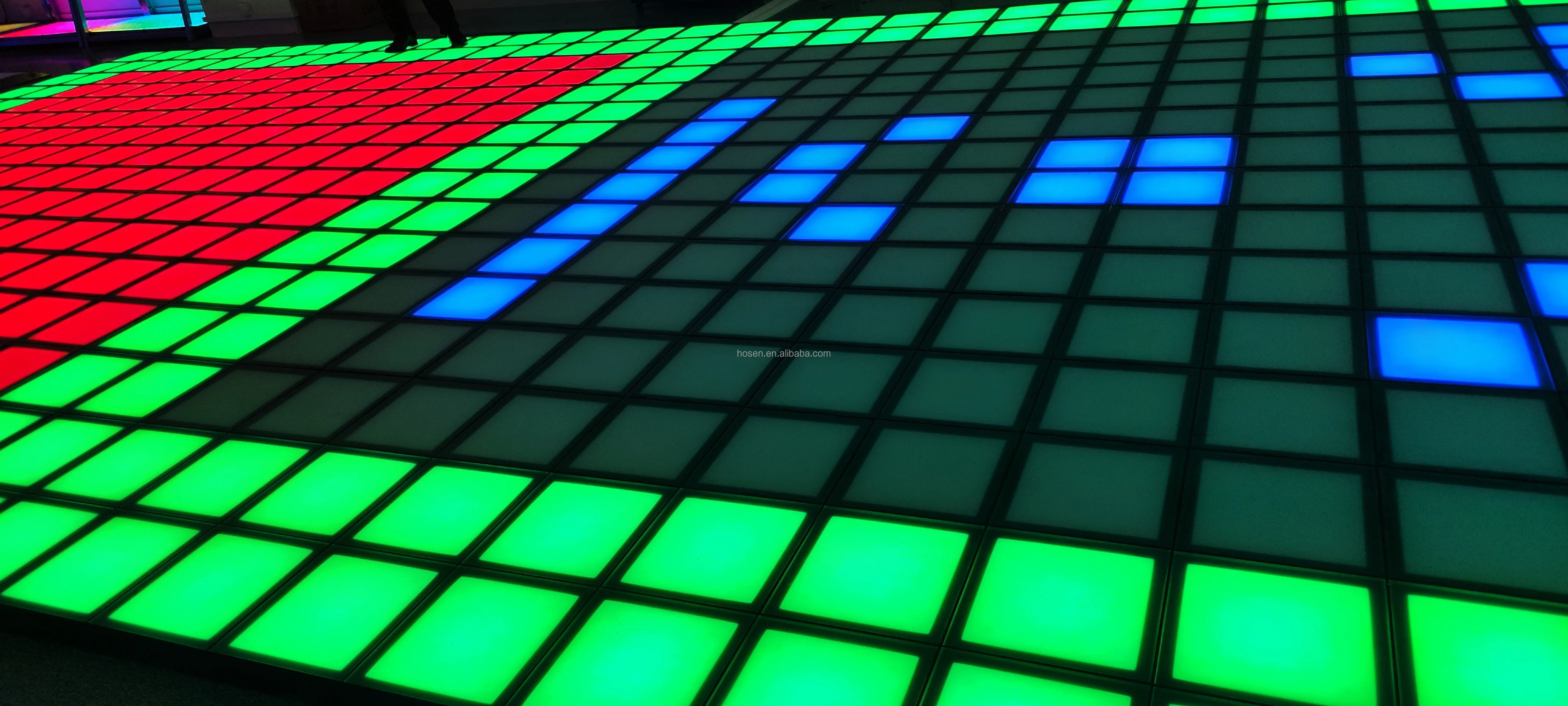 Hosen Interactive LED Dance Floor 30x30cm | Motion Activated Lighting, OEM