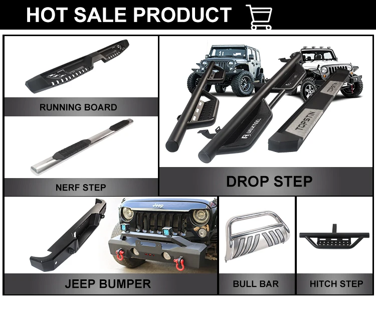 Universal Vehicle Defender Two Door Steps Fit Rightline Sliding Folding ...