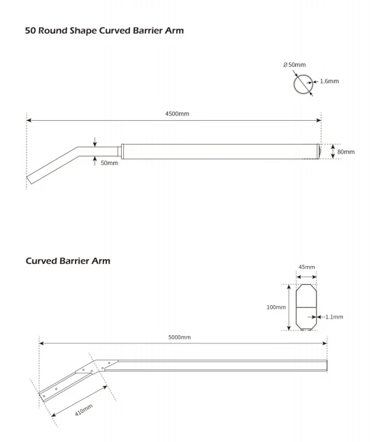 WS Road Barrier Gate Boom Arm - Durable & Versatile Solutions