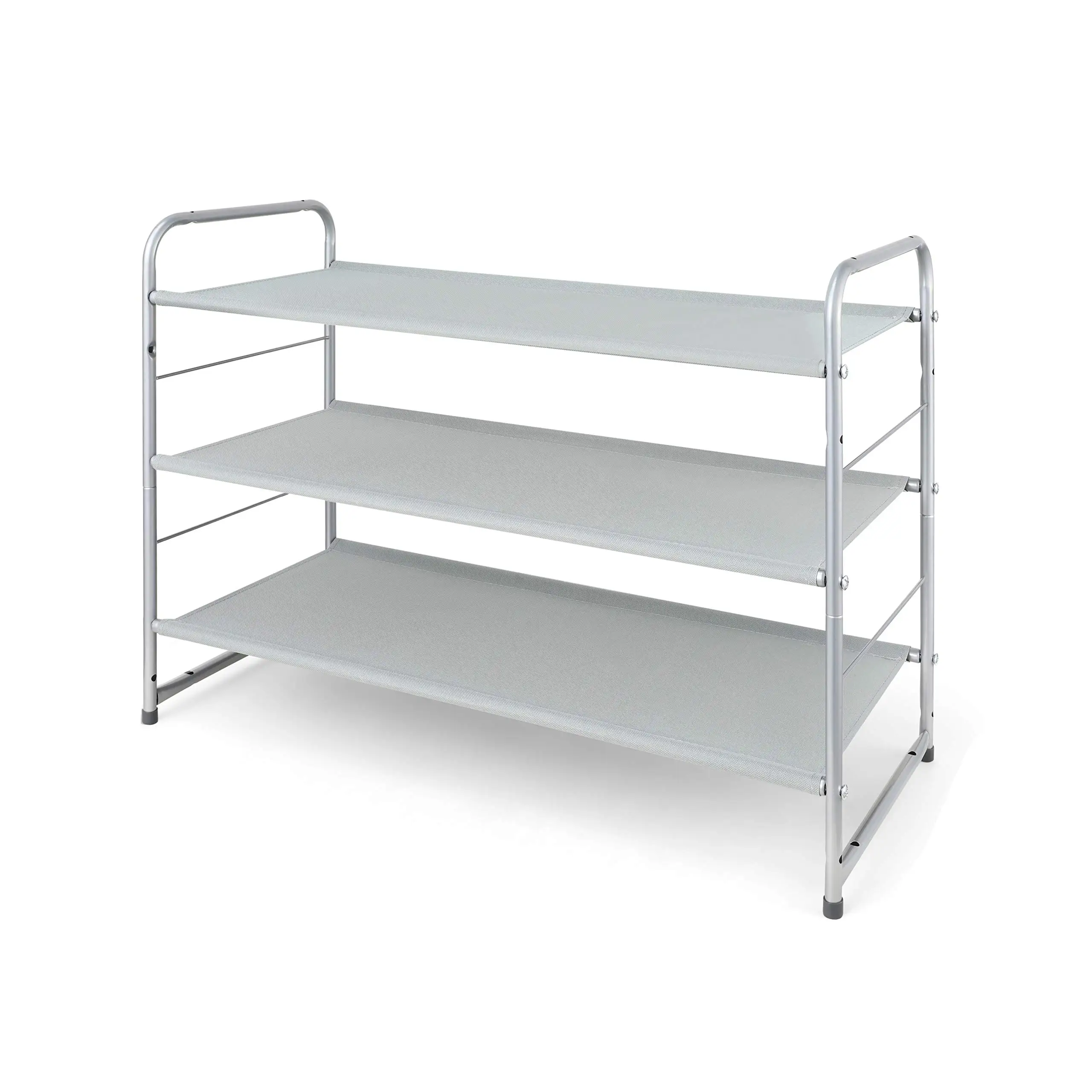 3-tier Stackable Shoe Rack - Expandable & Adjustable Storage
