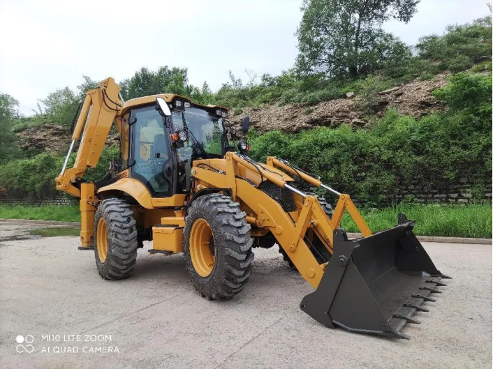 Backhoe Loader Hammer Auger 4-in-1 6 in 1 Bucket Forklift