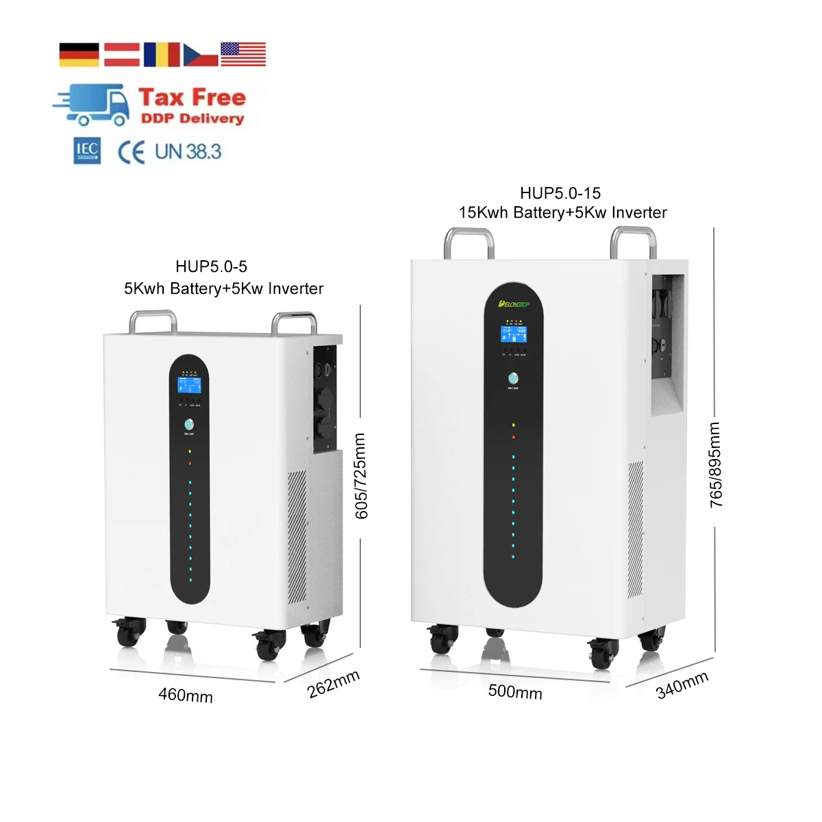 51.2V ALL-IN-ONE ESS 48v 300ah 15kwh Lifepo4 Battery Solar Off Grid Hybrid Built in 5Kw Inverter ...