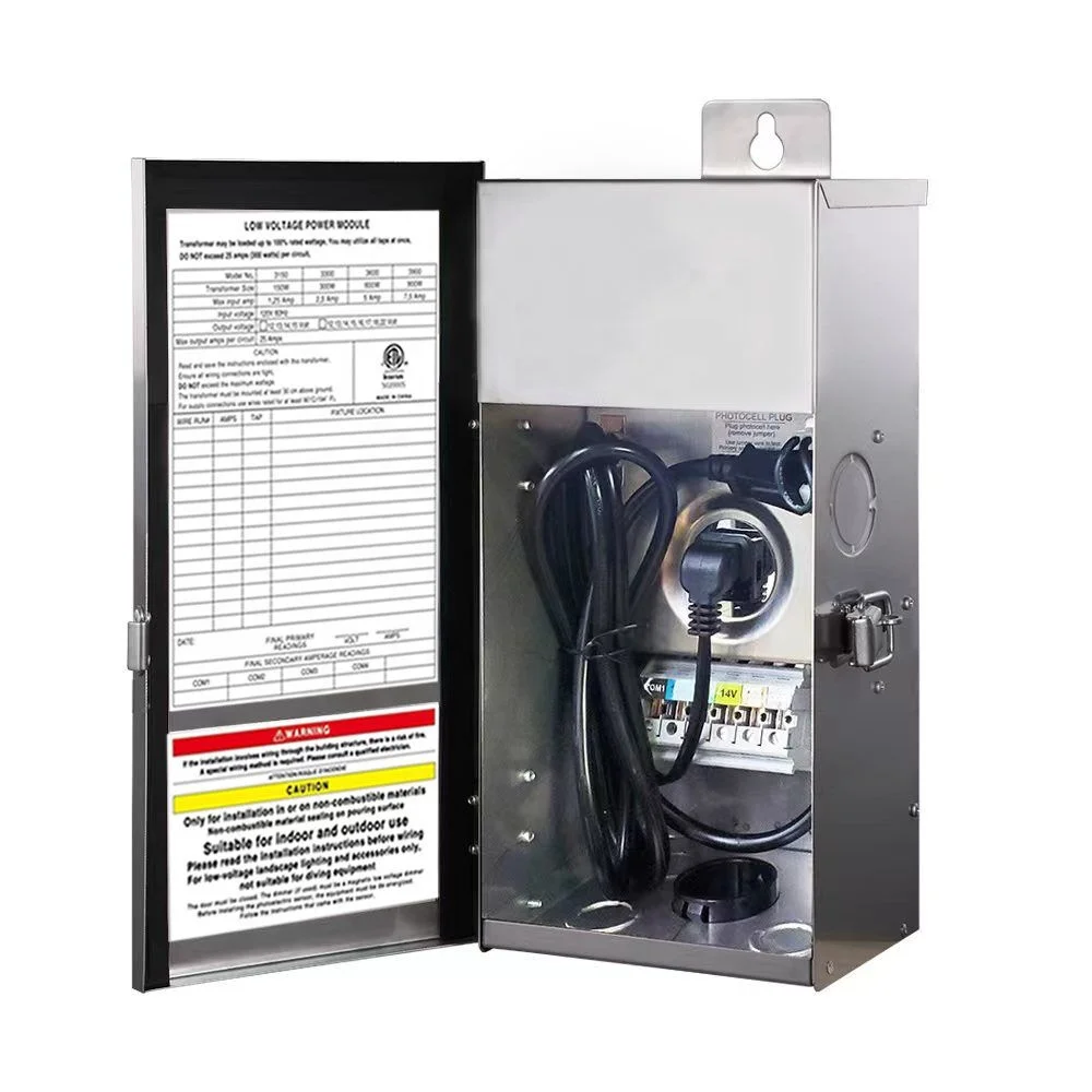 Stainless Steel Outdoor Transformer for Landscape Lighting