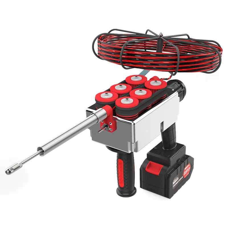 Brushless Lithium Wire Threading Machine Rechargeable Cable Puller ...