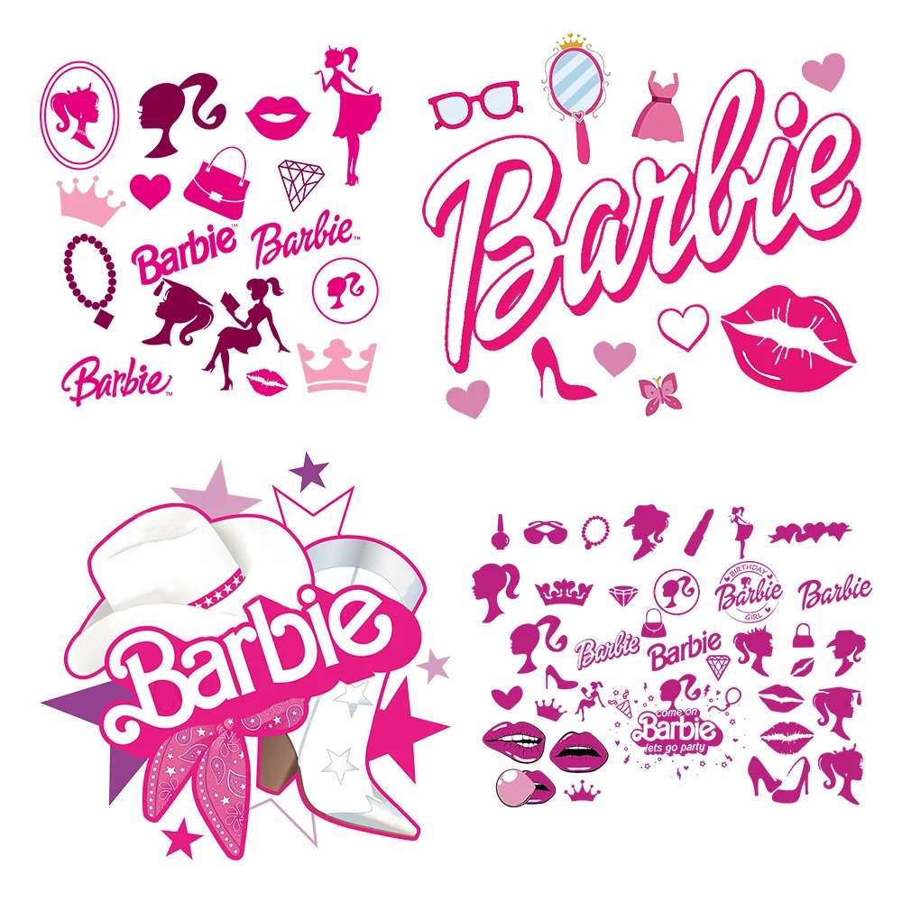 Ready To Press Dtf Dtf Transfers Designs Screen Print Custom Barbie ...