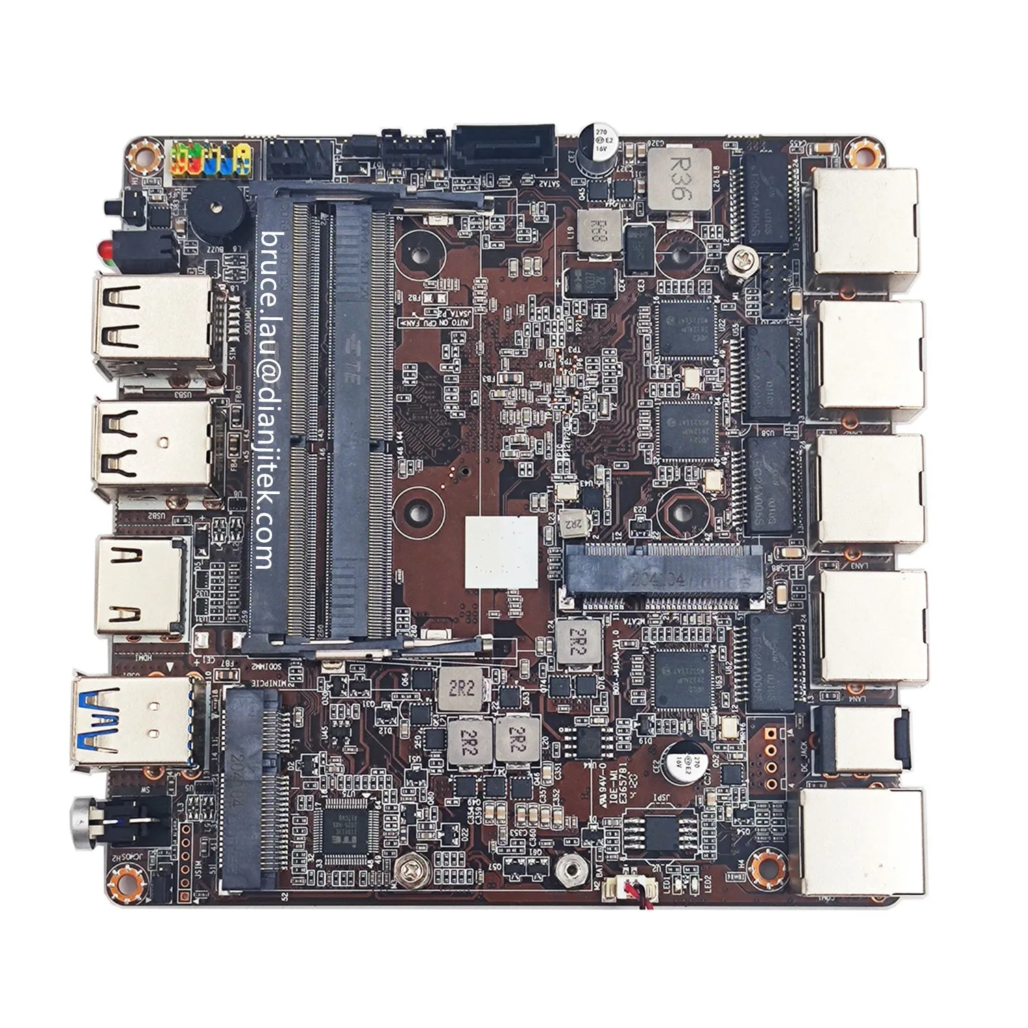 Fanless Intel Celeron J4125 Motherboard With Vga And Hd Input - Buy ...