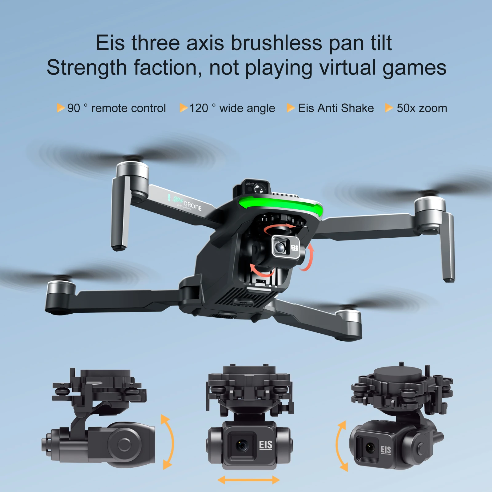 Foldable Drones WIFI 5G Small Ring Light 500 Payload Drones Remote ...