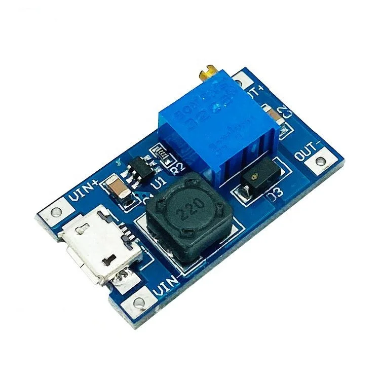 2a Booster Board Dc-dc Step-up Module Wide Input Voltage 2/24v Boost To ...
