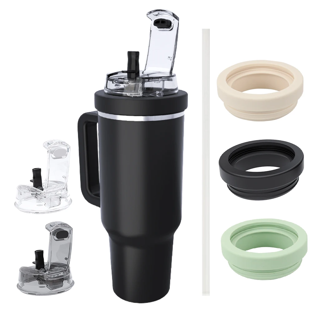 2025 New Bpa-free 30oz40oz Silicone Tumbler Lids Double Sippy ...