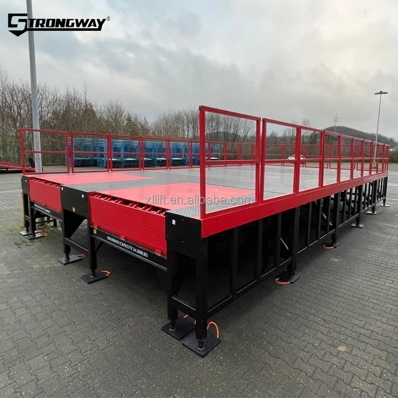 Modular Ramp Heavy Duty Unloading Dock Platform With Dock Leveler ...