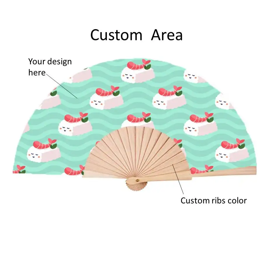 Wholesale Latest Design Hand Held Wooden Fan Spanish Flower Printed ...