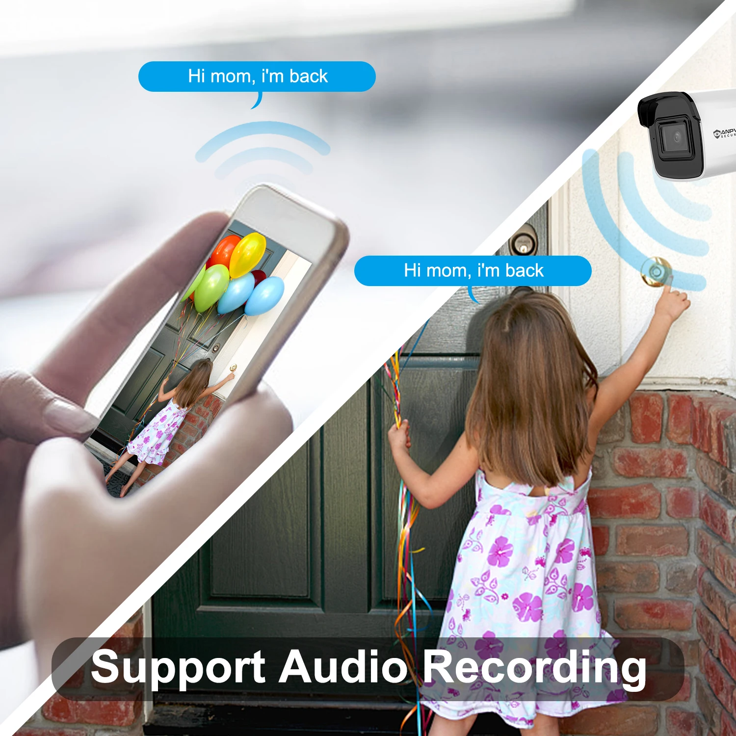 Anpviz 8mp 4k Ip Camera Cctv Bullet Poe Camera Outdoor Cameras Built In ...