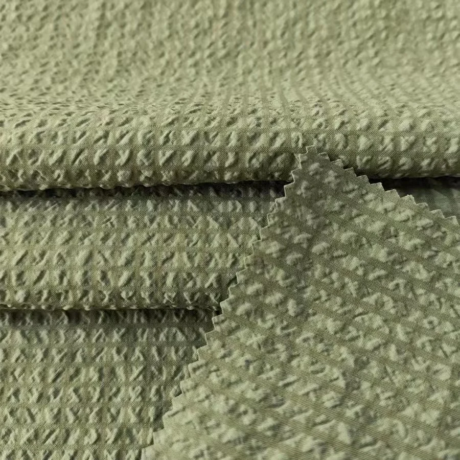 Spring/Summer Wrinkled Texture Bubble Grid Fabric Used for Outdoor ...