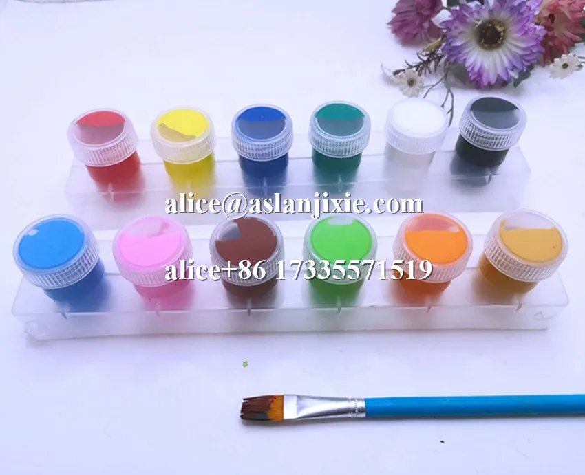 20ml Tempera Paint Set Gouache Color Filling Sealing Machine/ 6 Nozzles ...