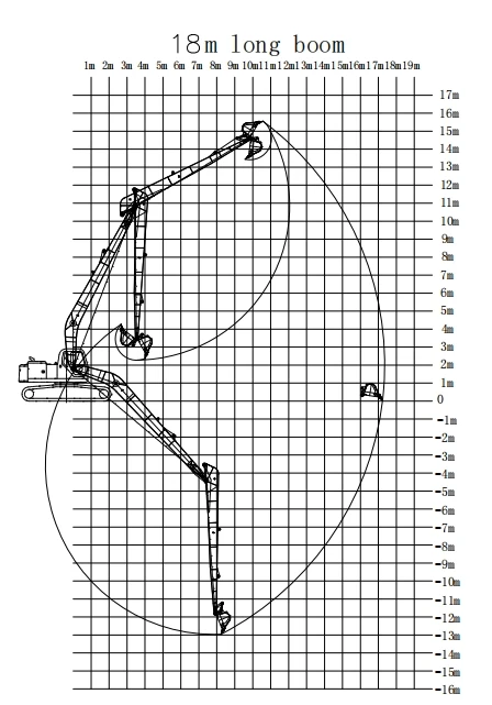 Q355B Materials Long Boom Excavator Long Boom Mini Excavator Excavator ...