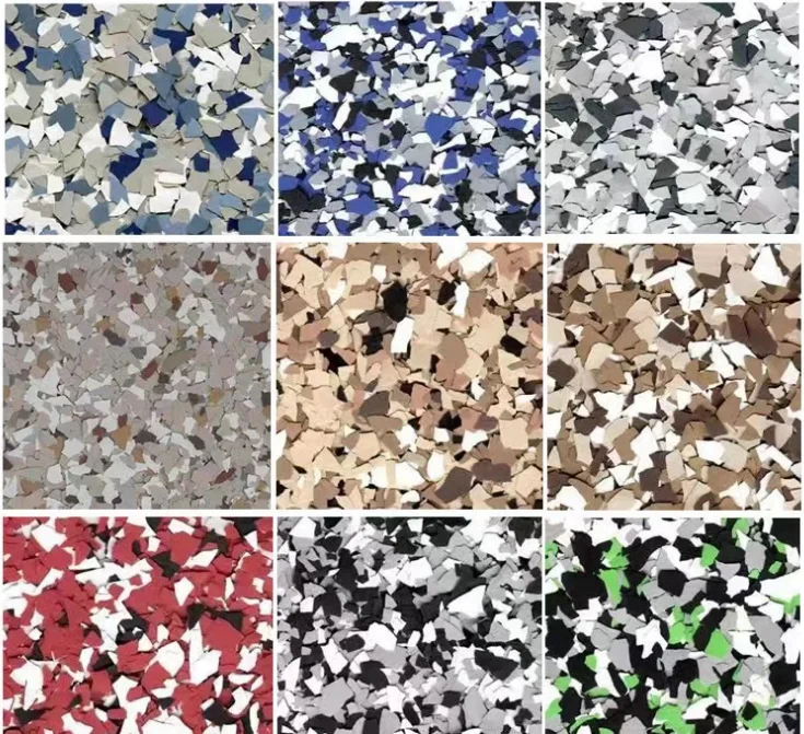 3-5mm Hard Flake Chips Composite Flake Chips For Non Slip Epoxy ...