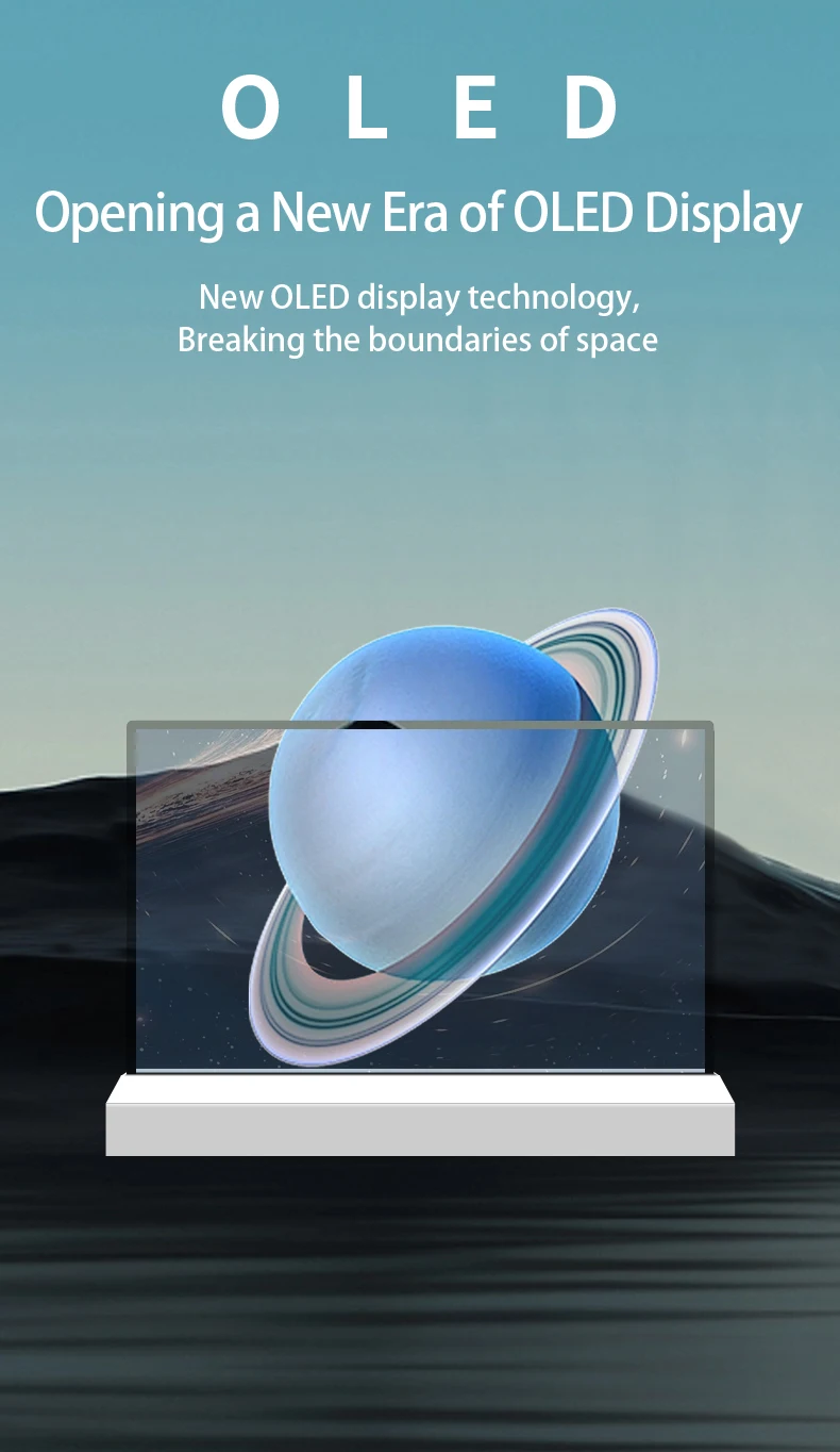 55 Inch Oled Transparent Display 3d Lcd Splicing Transparent Led Screen ...