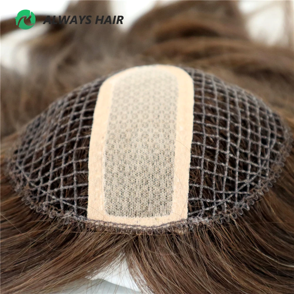 High Quality Integration Fish Net Hair Pieces Woman Toupee