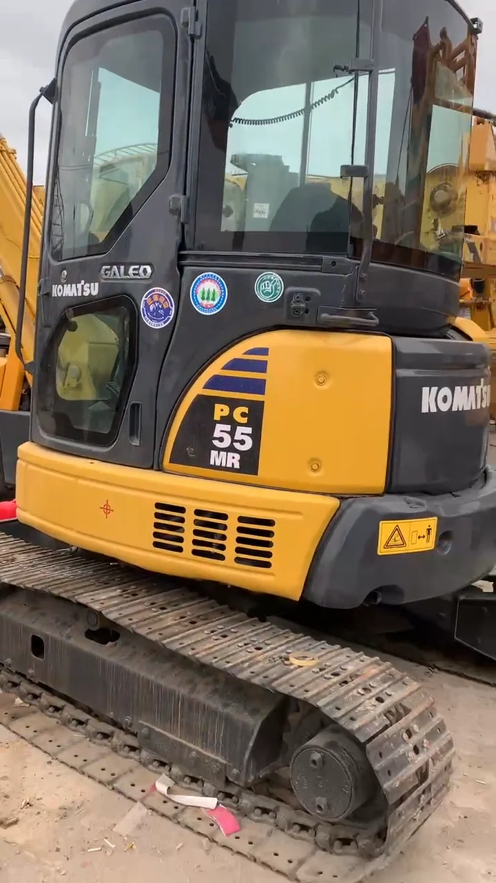 Used Komatsu Pc55 Mini Crawler Excavator / Second Hand Mini Excavator Komatsu Pc55 Hydraulic ...