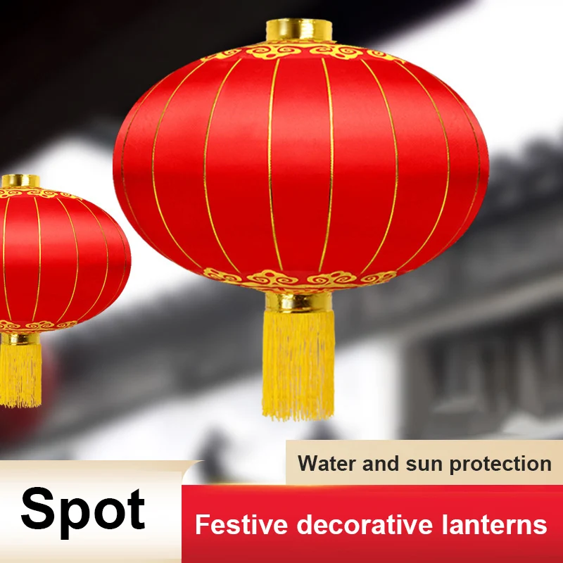 Customized Printing Traditional Chinese Big Red Lantern For Festivals ...