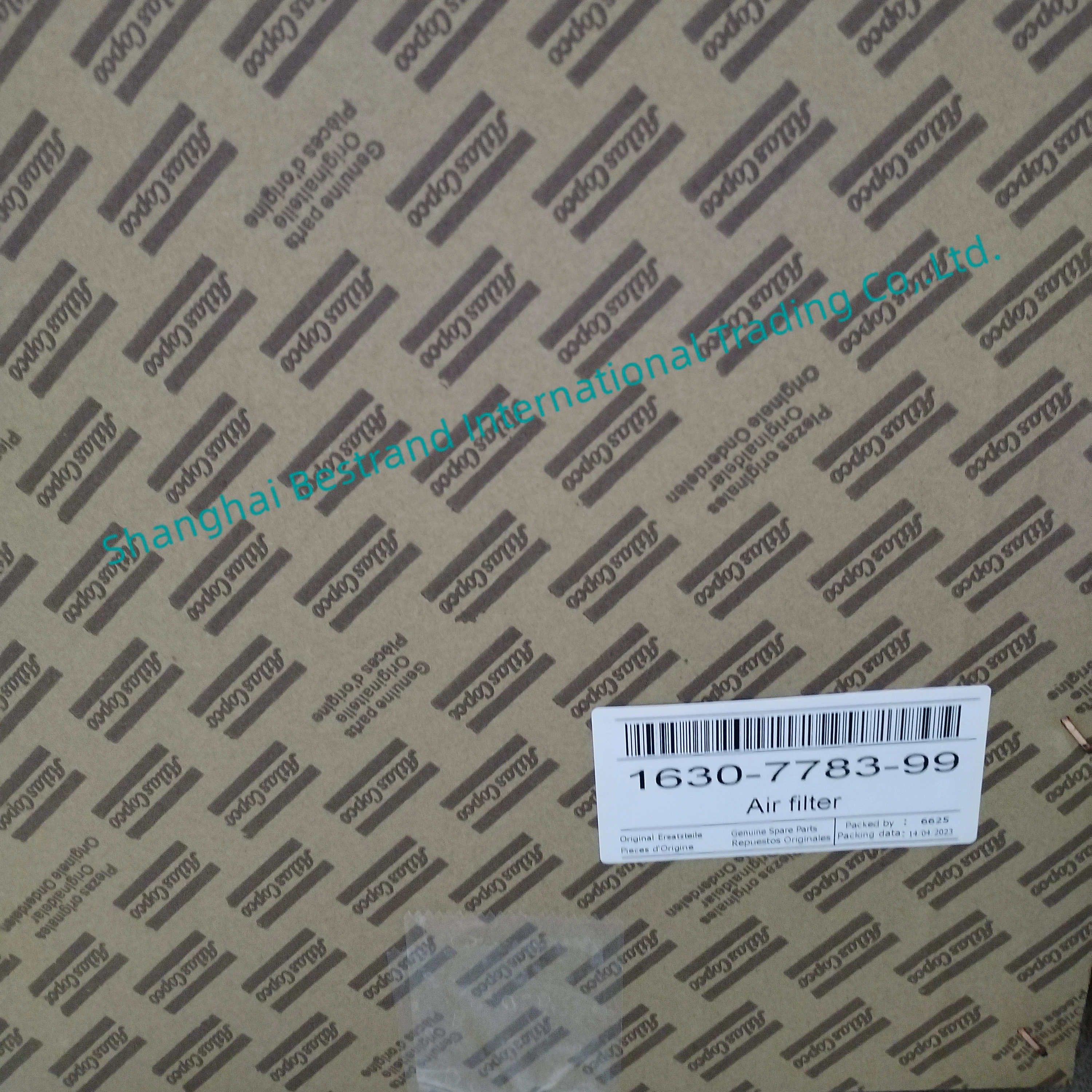 Air filter 1630778399 for Atlas Copco Air Compressor Spare parts ...