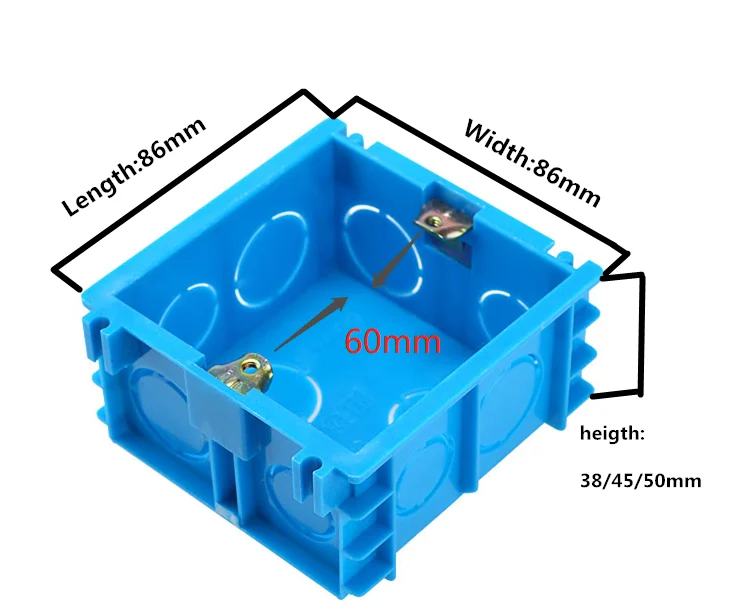 86x86mm PVC Switch Box - IP65 Electrical Installation