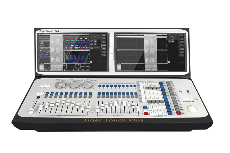 Flight case Packed Stage Light Console With 2 Screens Tiger Touch Plus ...