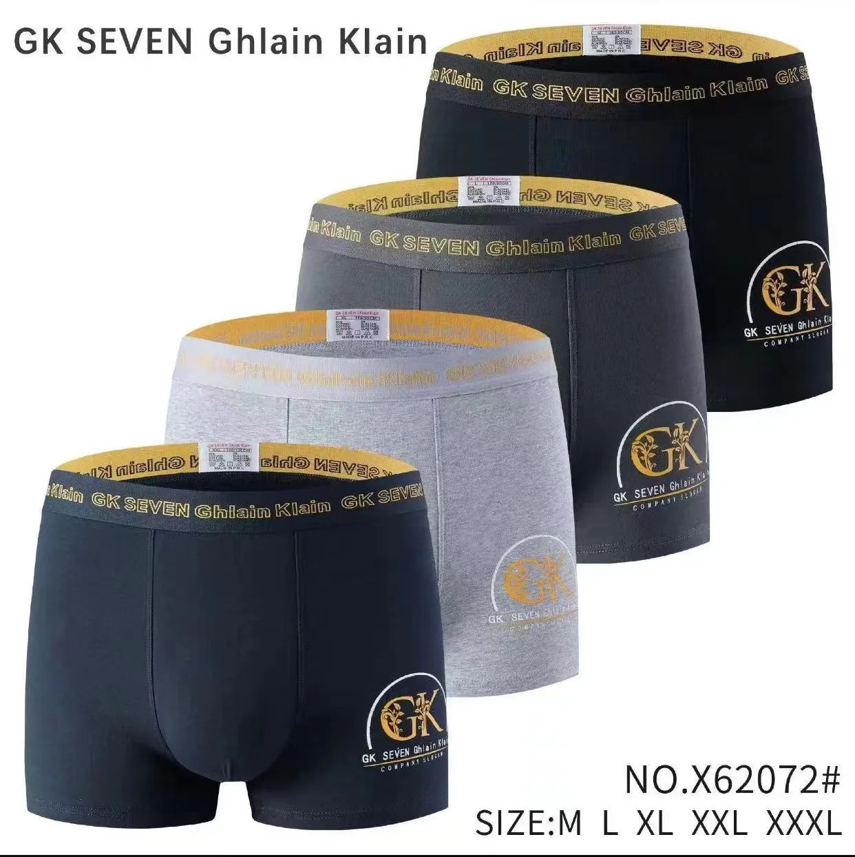 Customized Logo Men's Underwear Midwaist Cotton Briefs Solid Color ...