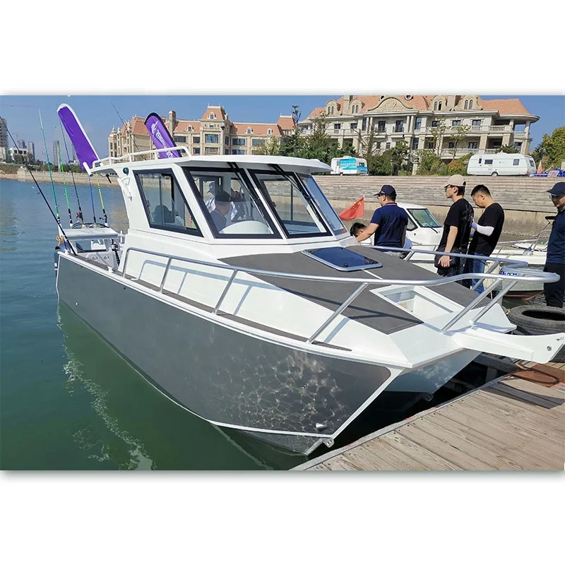 CE Certified 7.9m Aluminum Commercial Multi Purpose Catamaran Diving ...