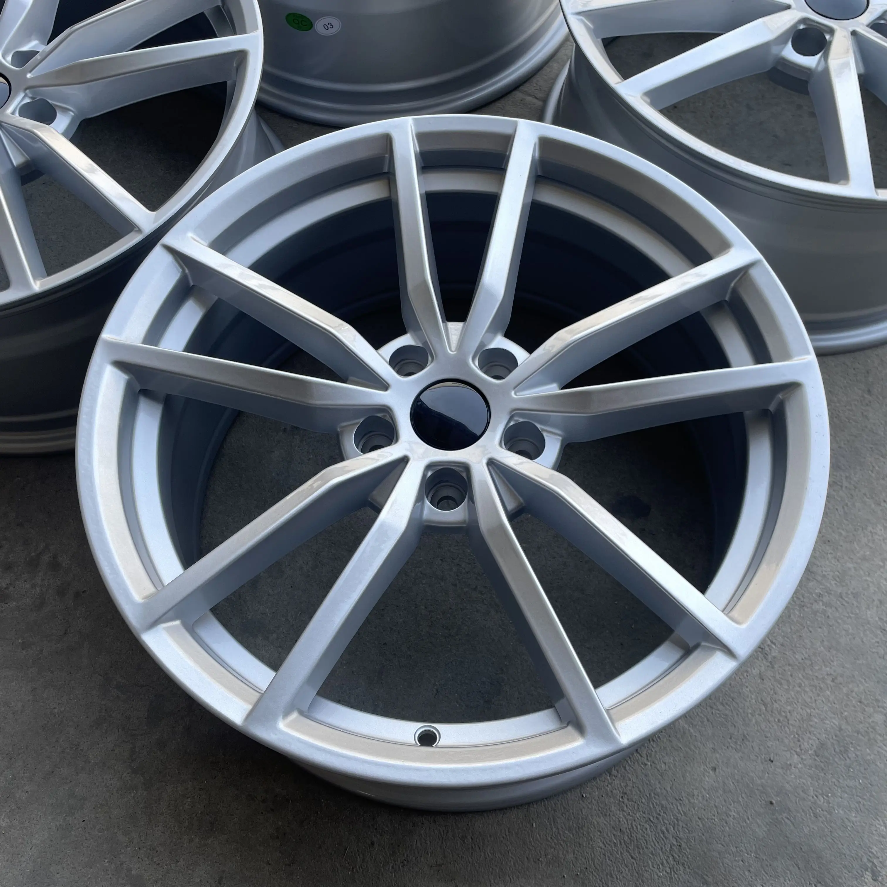 17 18 19 Inch Golf 5X112 Wheels - Black Silver MK5 MK6 MK7 MK8 GTI
