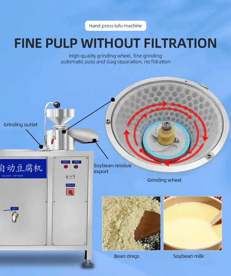 Stainless Steel Soya Milk Making Machines Industrial Soymilk Machine ...