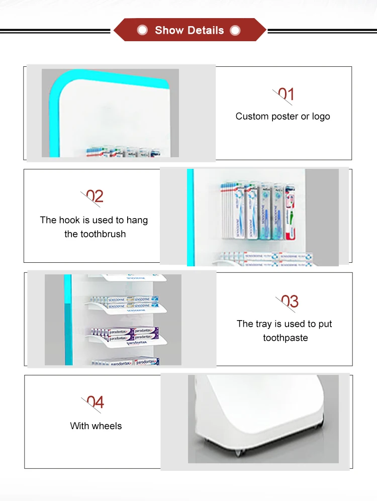 Customized Toothpaste Display Stands - Attractive & Durable