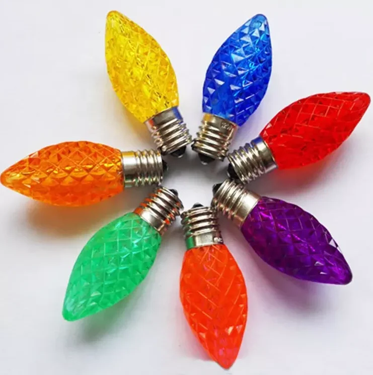 Bulbs Wholesale Holiday Lighting C9 Christmas Lights 0.8w E17 Teal Led ...