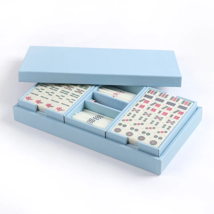 Leather Luxury Christmas Mahjong Game Set Mahjong Case Travel Mahjong ...