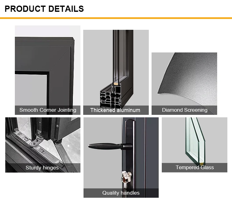 High Quality Hurricane Impact House Window Double Glazed Hand Cranked ...