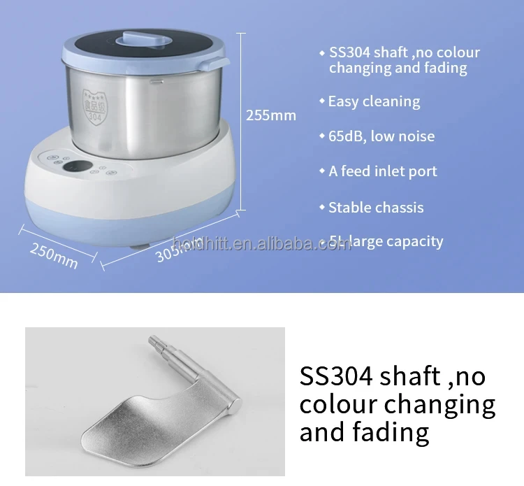 5 Liter Touch Control Stand Mixer Dough Electric Kitchen Small Food ...