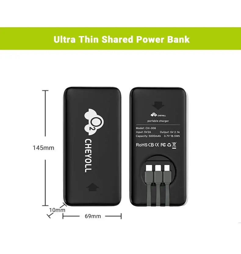 Cheyoll Qr Code Smartphone 12 Ports Powerbank Sharing Power Bank ...