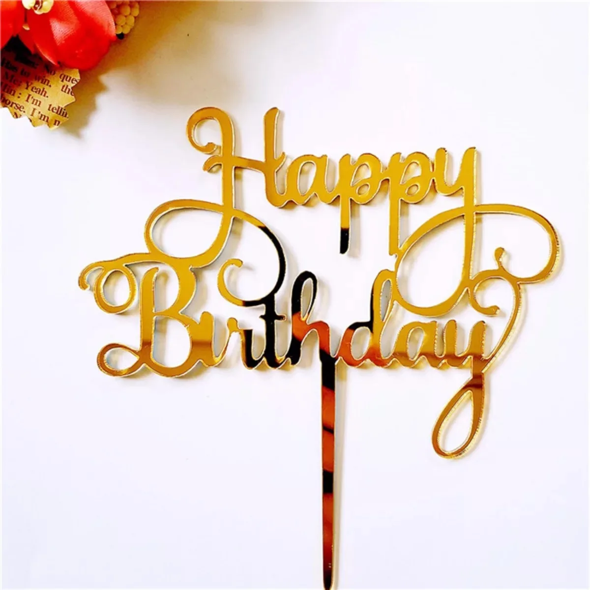 Hot Sales Happy Birthday Cake Topper Merry Christmas Cake Topper For ...