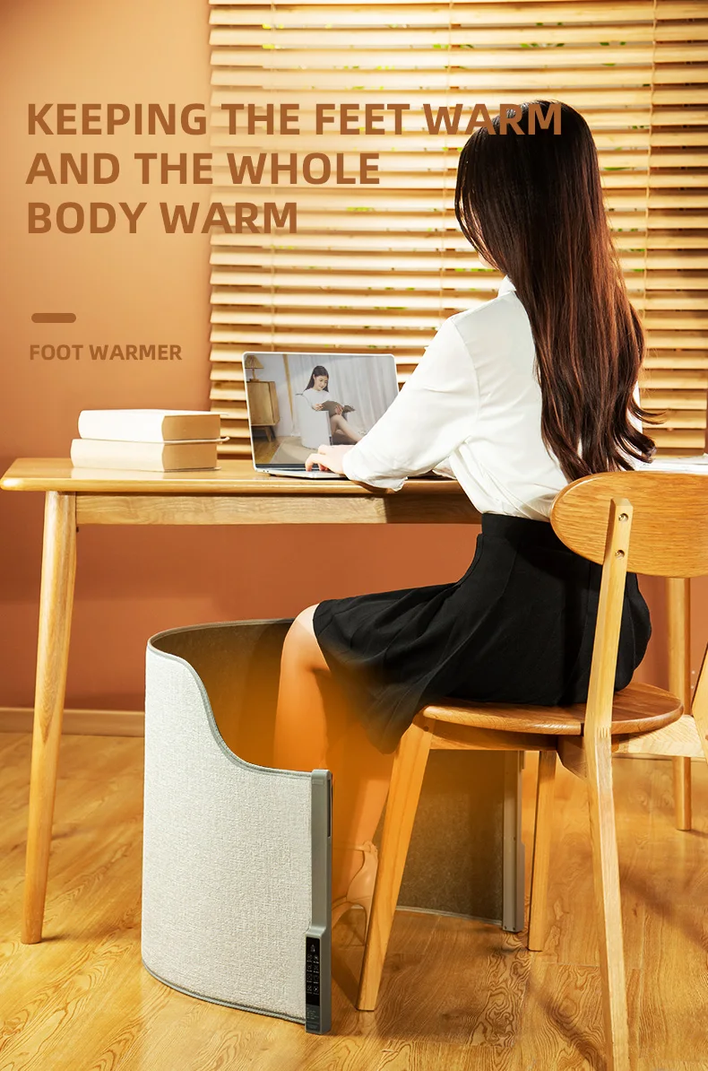 Office Desk Foot Warmer - Portable Space Heater for Legs