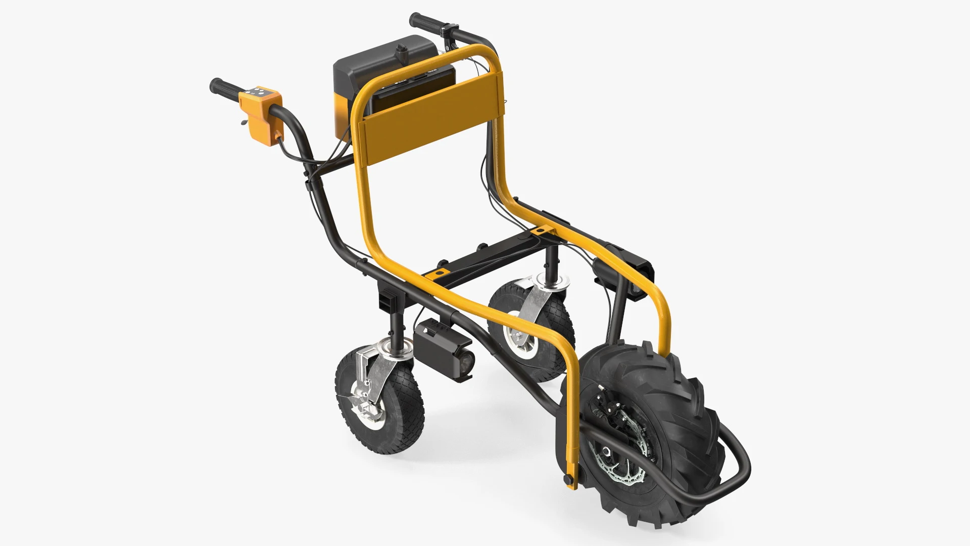 Utility Service Cart Wheelbarrow - Electric Power Wagon for Heavy Duty ...
